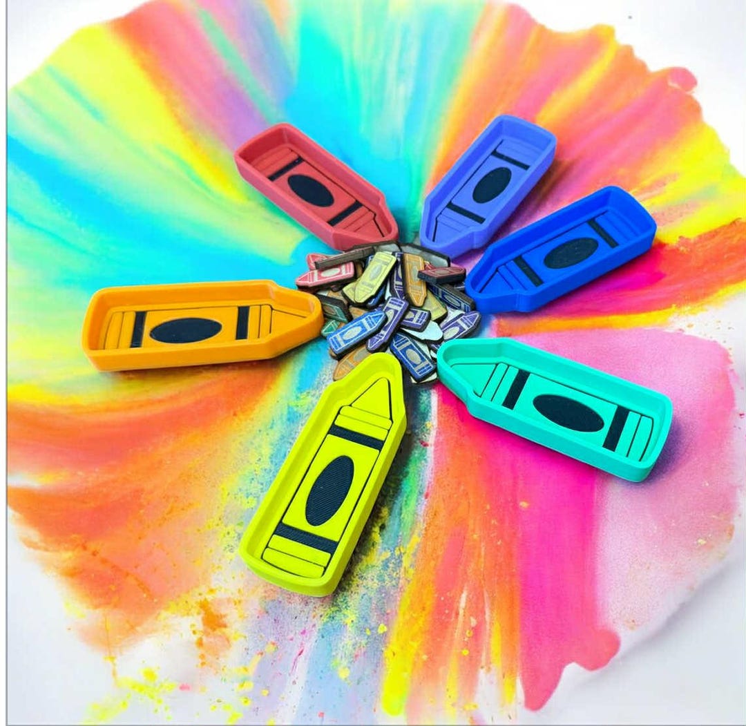 Mini Crayon Sensory Trays, Set of 6 With Optional Matching ...
