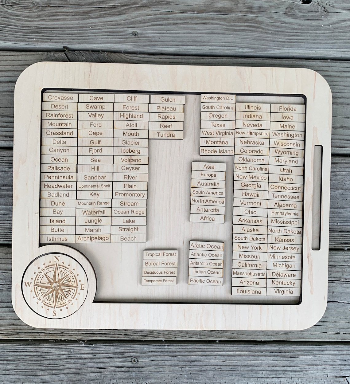 Geography Building Board Cartography Set Landform - Etsy