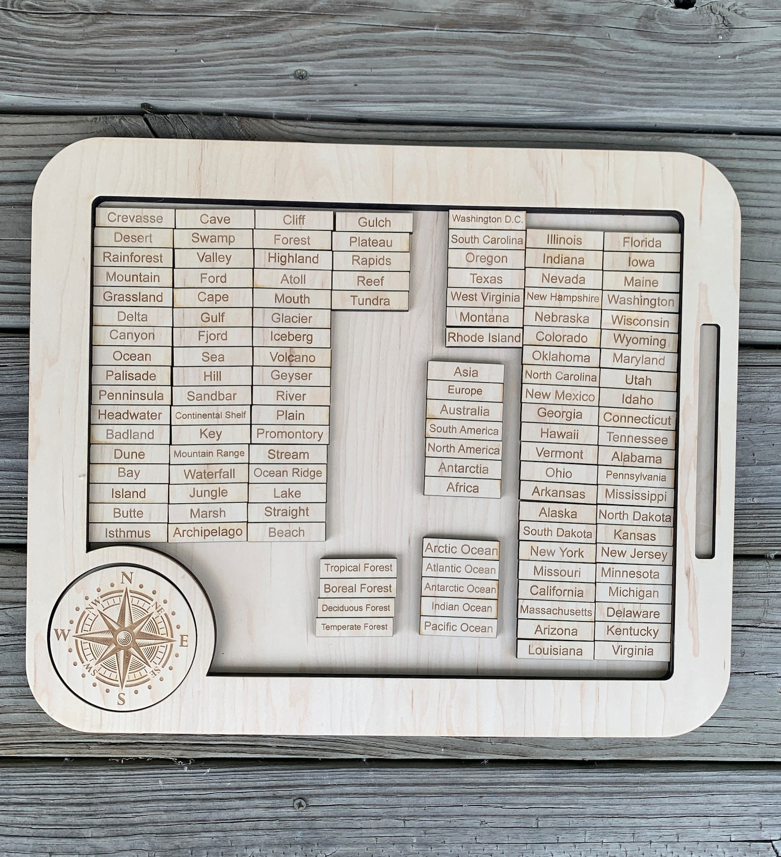 Geography Building Board Cartography Set Landform - Etsy