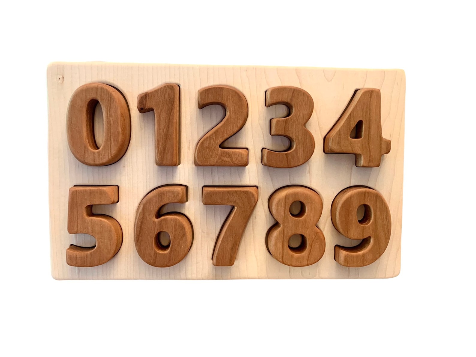 Number Puzzle Numbers Wooden Puzzle Wooden Numbers | Etsy