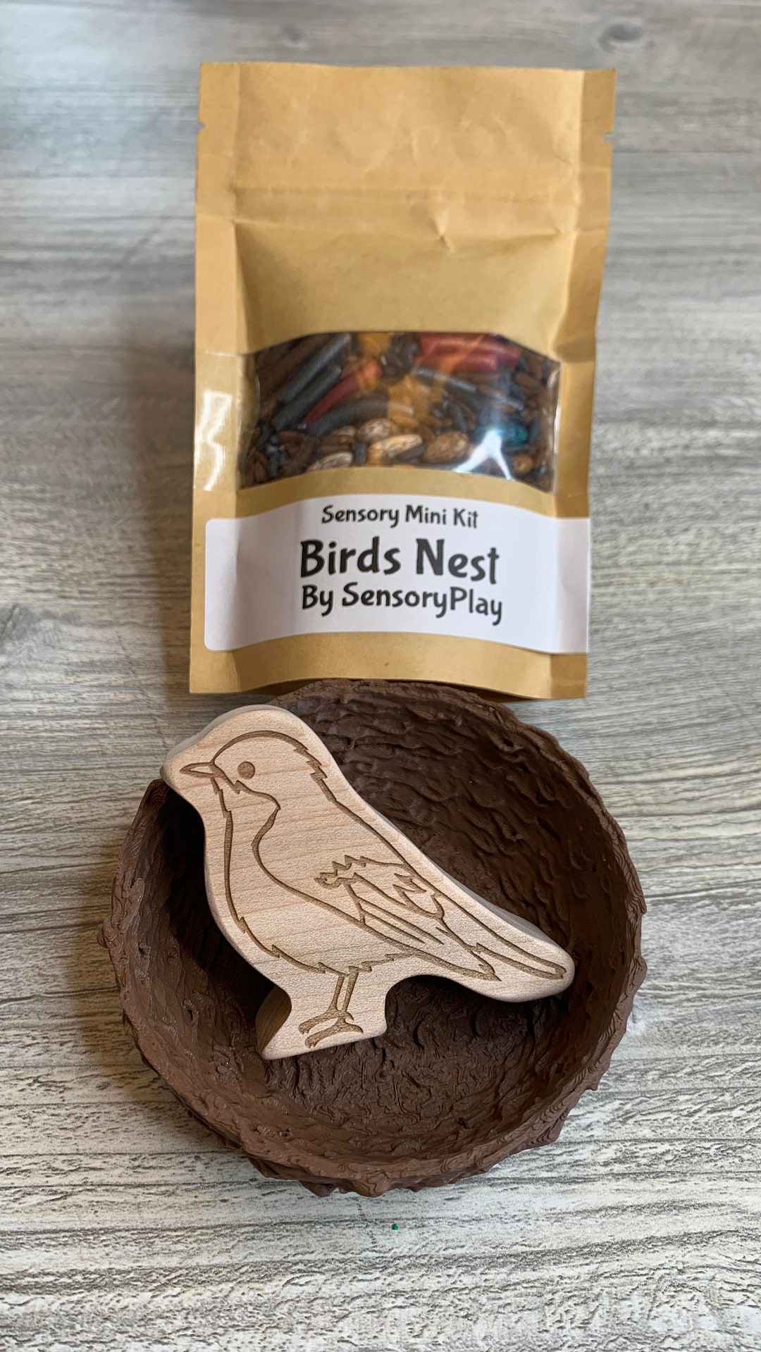Birds Nest Sensory Play Mini Kit, Springtime Play Set, Bird Nest ...