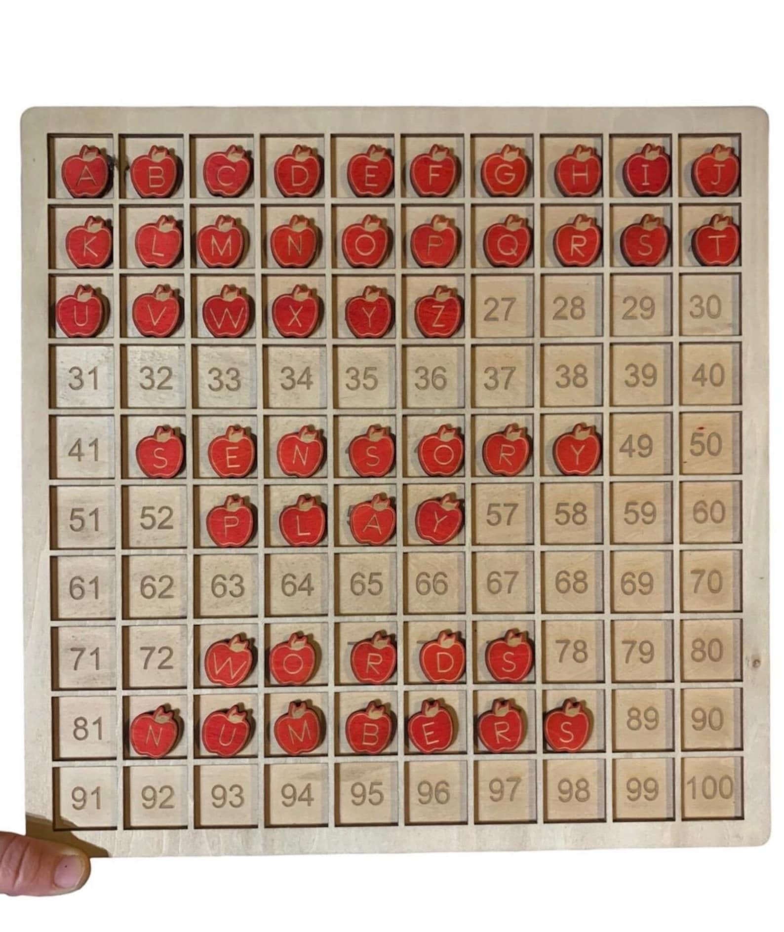 100 Alphabet Acorn Counters Loose Parts Manipulatives, 100 Board ...