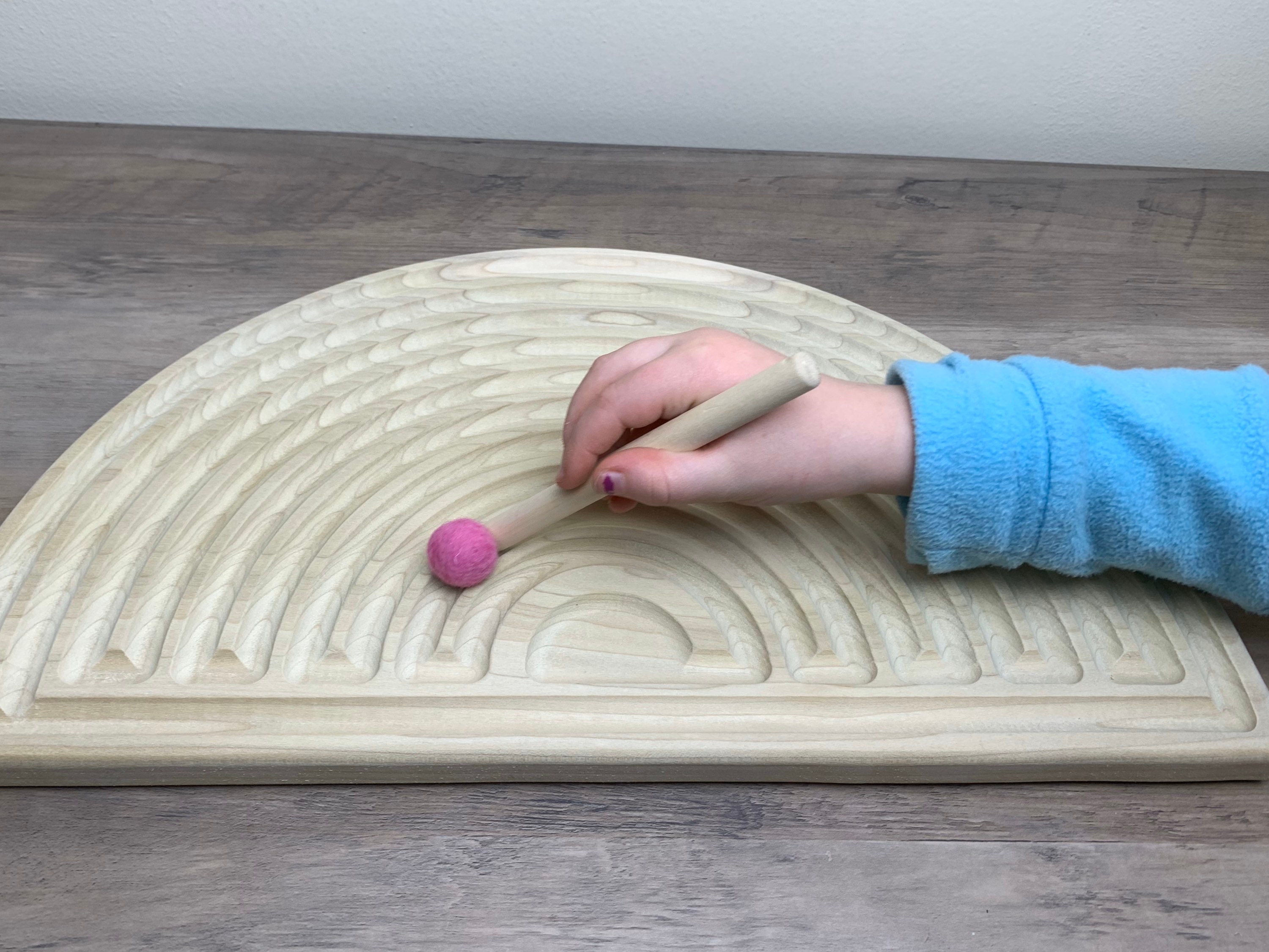 Wooden labyrinth rainbow labyrinth wooden rainbow maze | Etsy