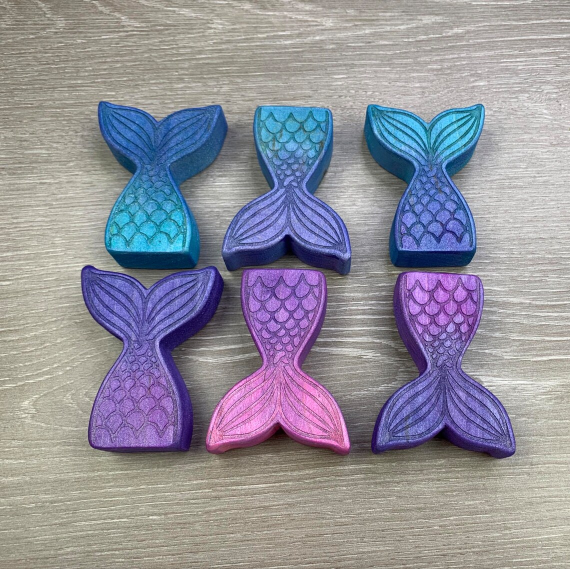Wooden Mermaid Tail Stacking Toy, Mermaid Wooden Stacker, Wooden ...