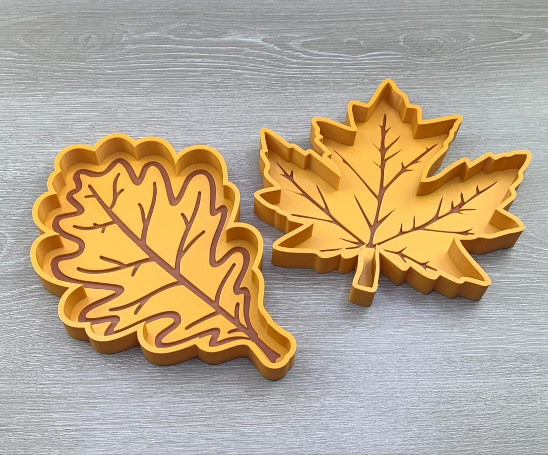 Fall Leaves Sensory Trays, Maple Leaf Sensory Bin, Oak Leaf Eco Tray ...