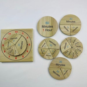 Fractions of Time, Time Fractions, Learning Time Set, Telling Time ...