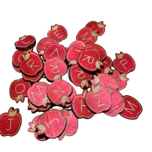 100 Alphabet Acorn Counters Loose Parts Manipulatives, 100 Board ...