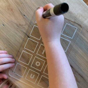 Dry Erase Cvc Word Building Board, Acrylic Aeiou Board, Educational ...