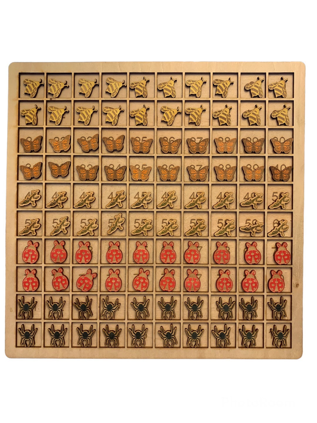 100 Bees or Butterflies or Ladybugs or Spider Counters Loose Parts ...