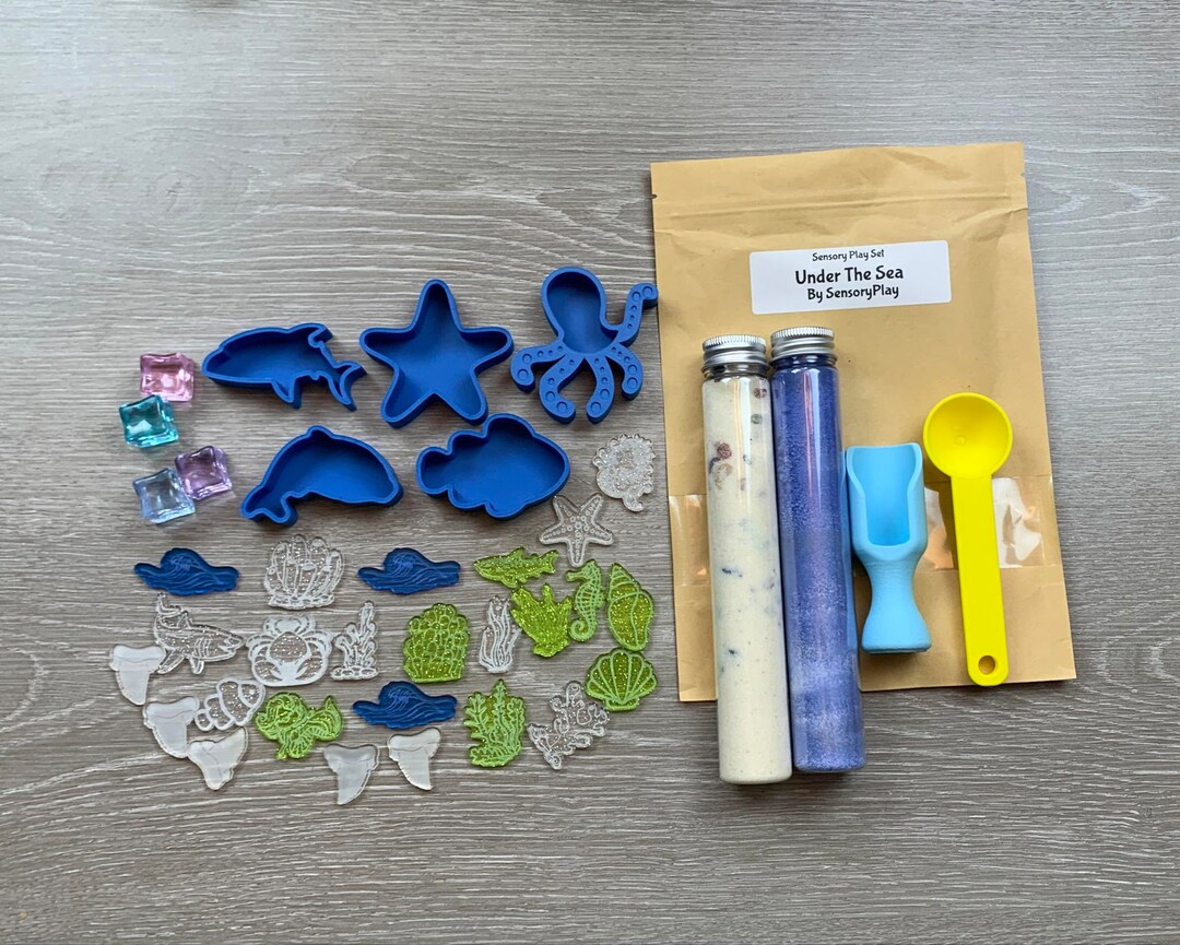 Under the Sea Sensory Play Set, Underwater Fizzy Play Kit, Stem Gift ...