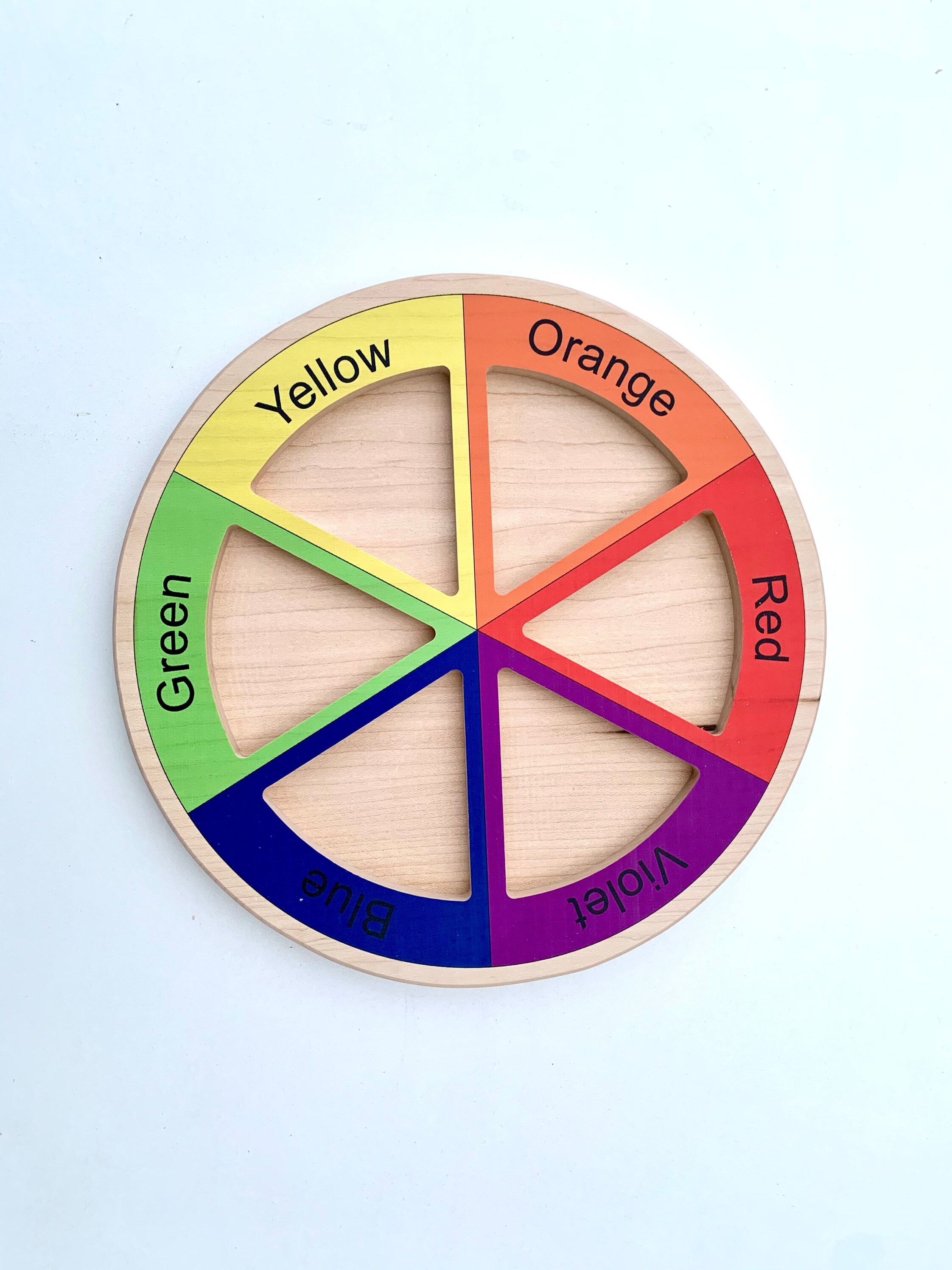 Color Sorting Tray Learning Colors Activity Wooden Tray - Etsy