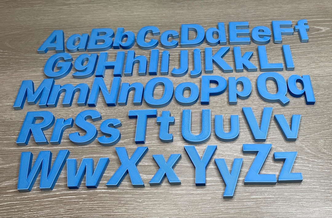 Movable Alphabet, Abc Letters, Homeschool Alphabet Set, Eco Friendly ...