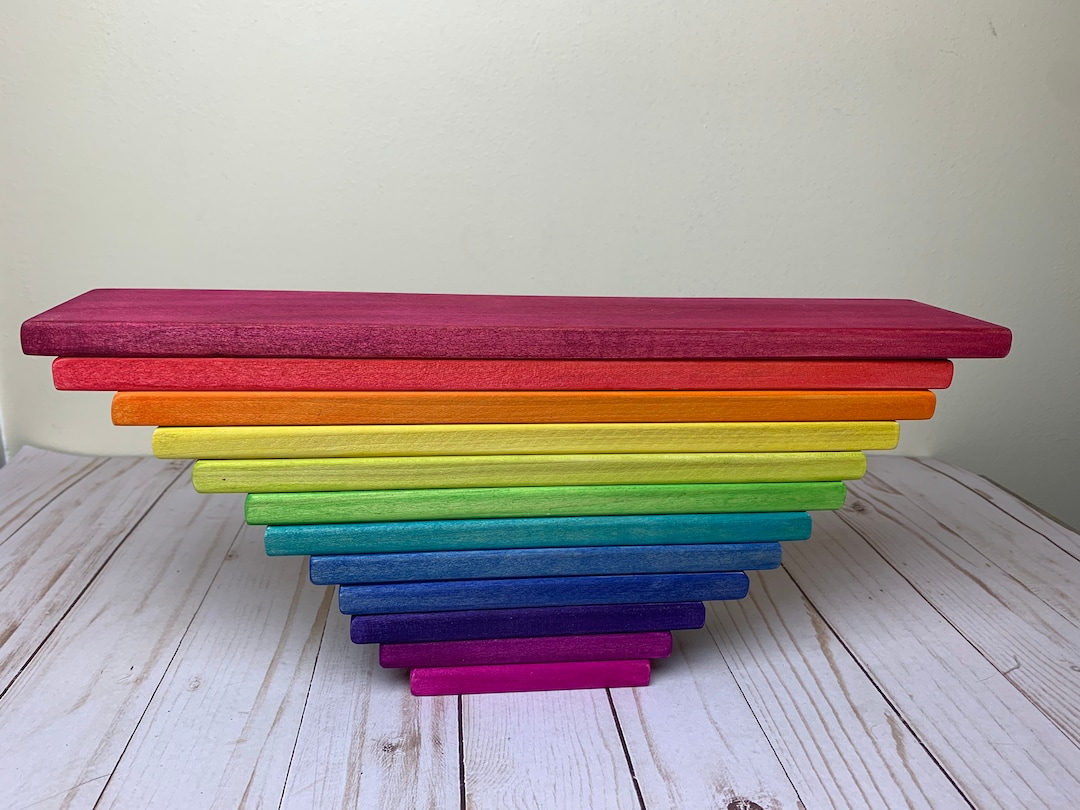 Building Boards, Board, Rainbow Boards, Rainbow Block, Wooden Toys - Etsy