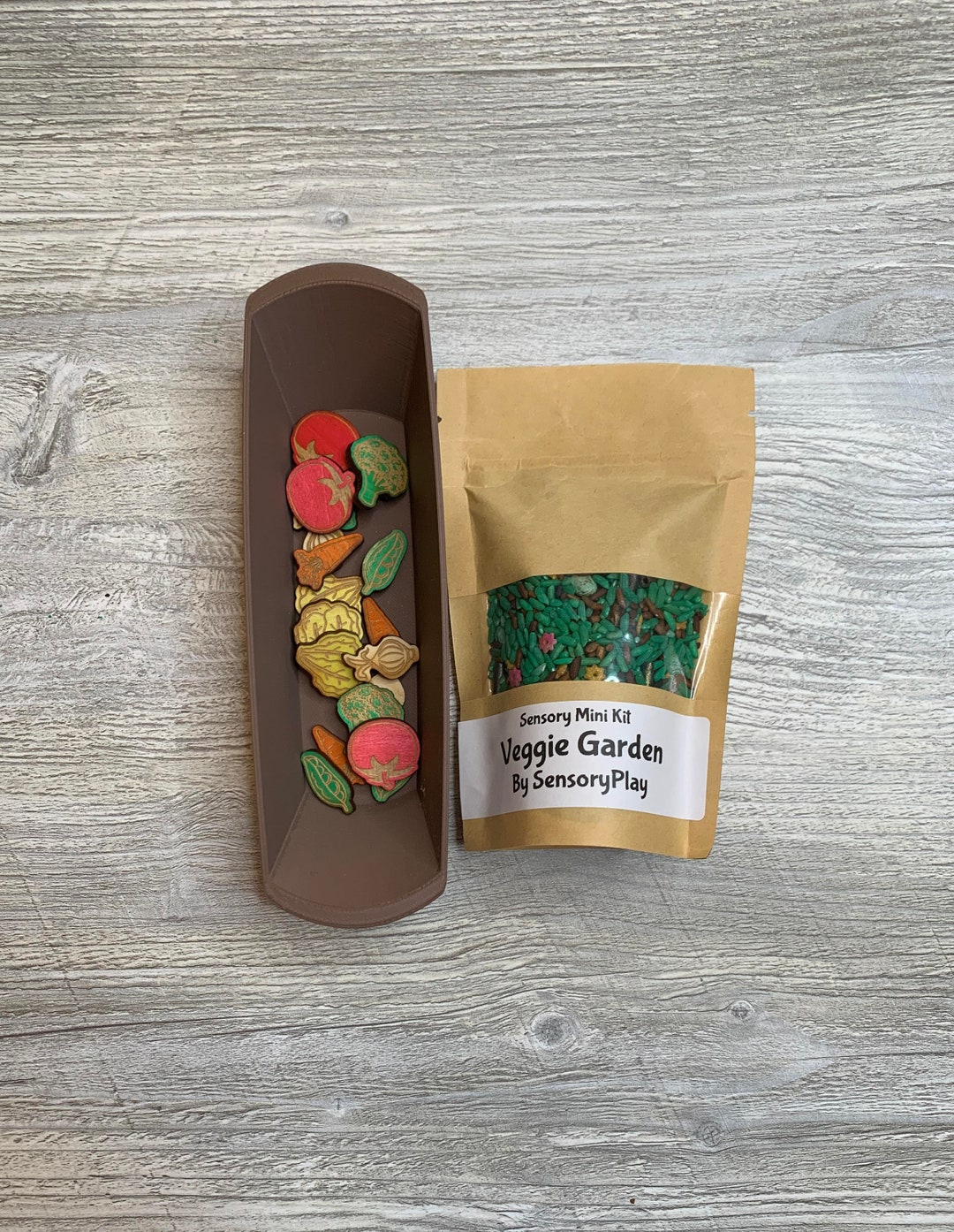 Veggie Garden Sensory Play Mini Kit, Spring Vegetable Garden Play Set ...