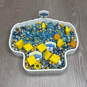 Hanukkah Sensory Fill With Premium Add Ins, Chaunakah Themed Sensory ...