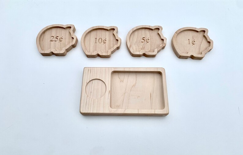 Money Sorting Activity Wooden Sand Tray Math Board - Etsy