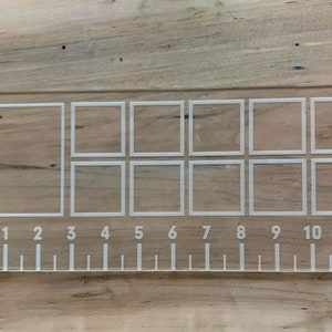 Dry Erase 10 Frame and Ruler Set Manipulatives Included, Acrylic 10 ...