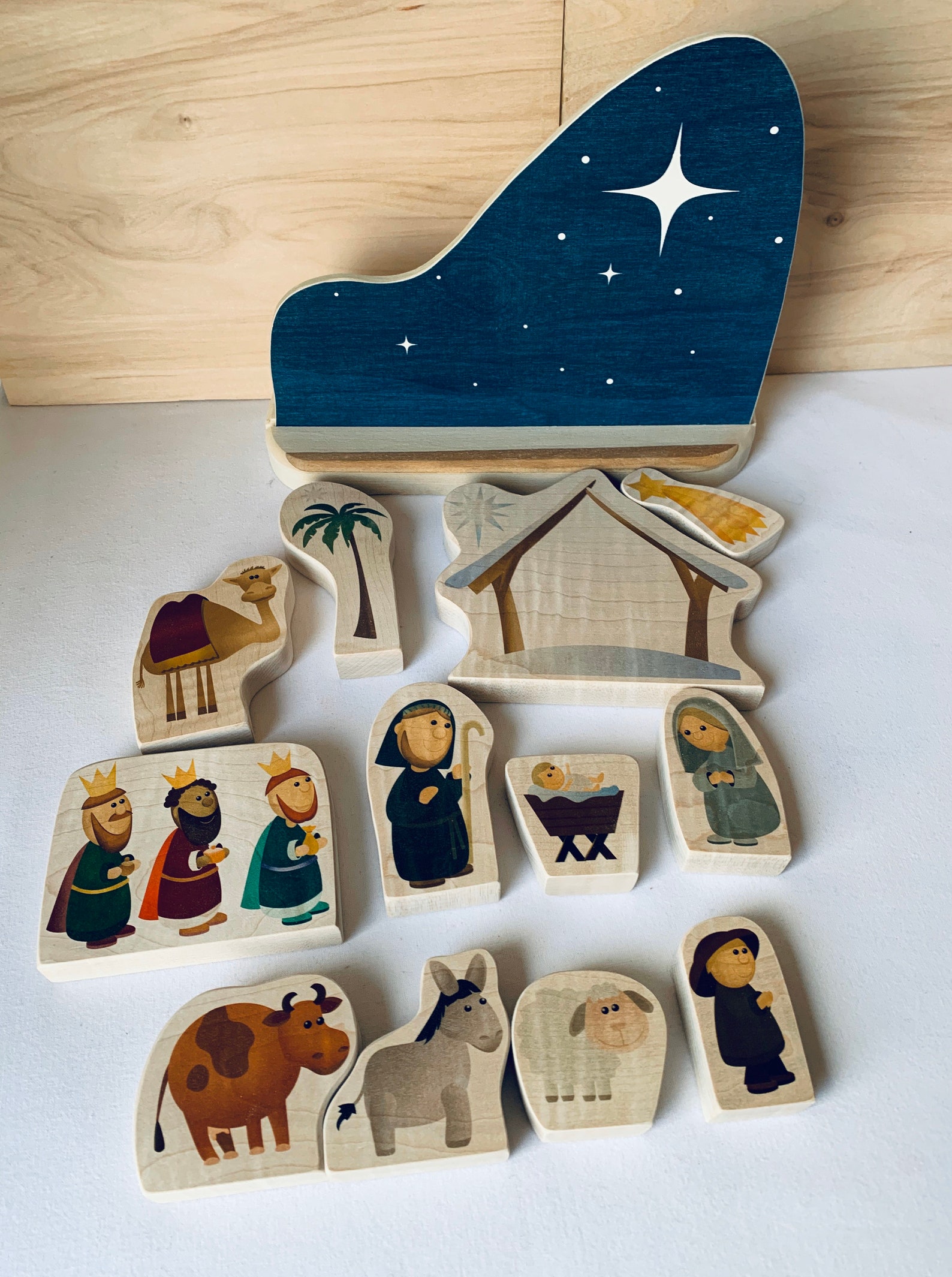 Wooden Nativity Set Nativity Play Set Nativity Scene | Etsy