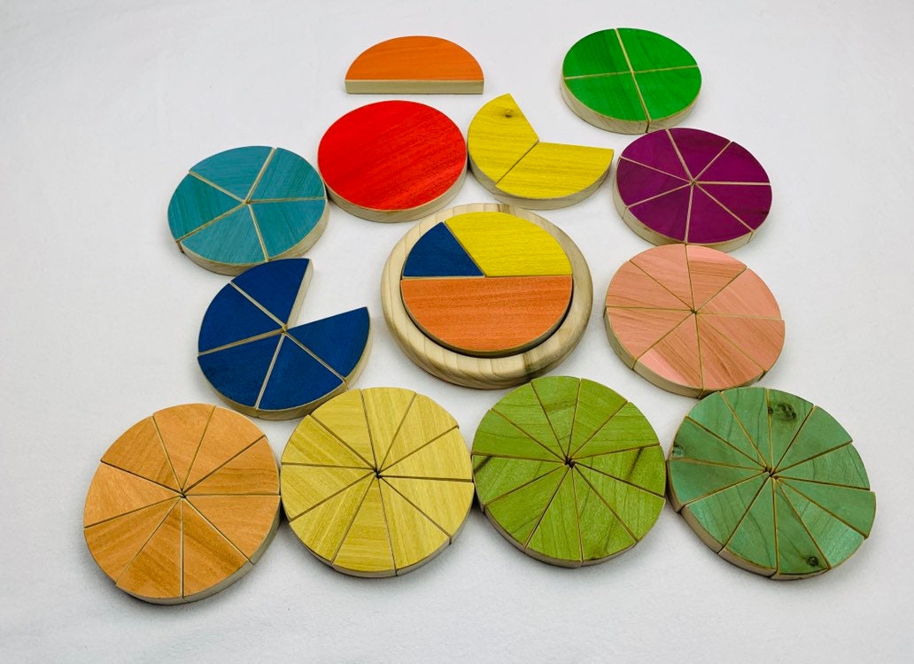 Fraction Kit Fraction Math Kit Homeschool Math Math - Etsy Sweden