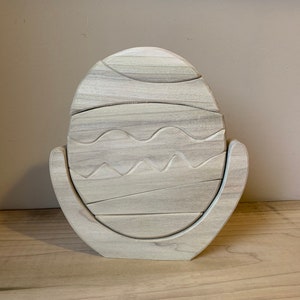 Wooden Stacking Egg, Wooden Egg, Egg Stacking Toy, Easter Toy, Birthday ...