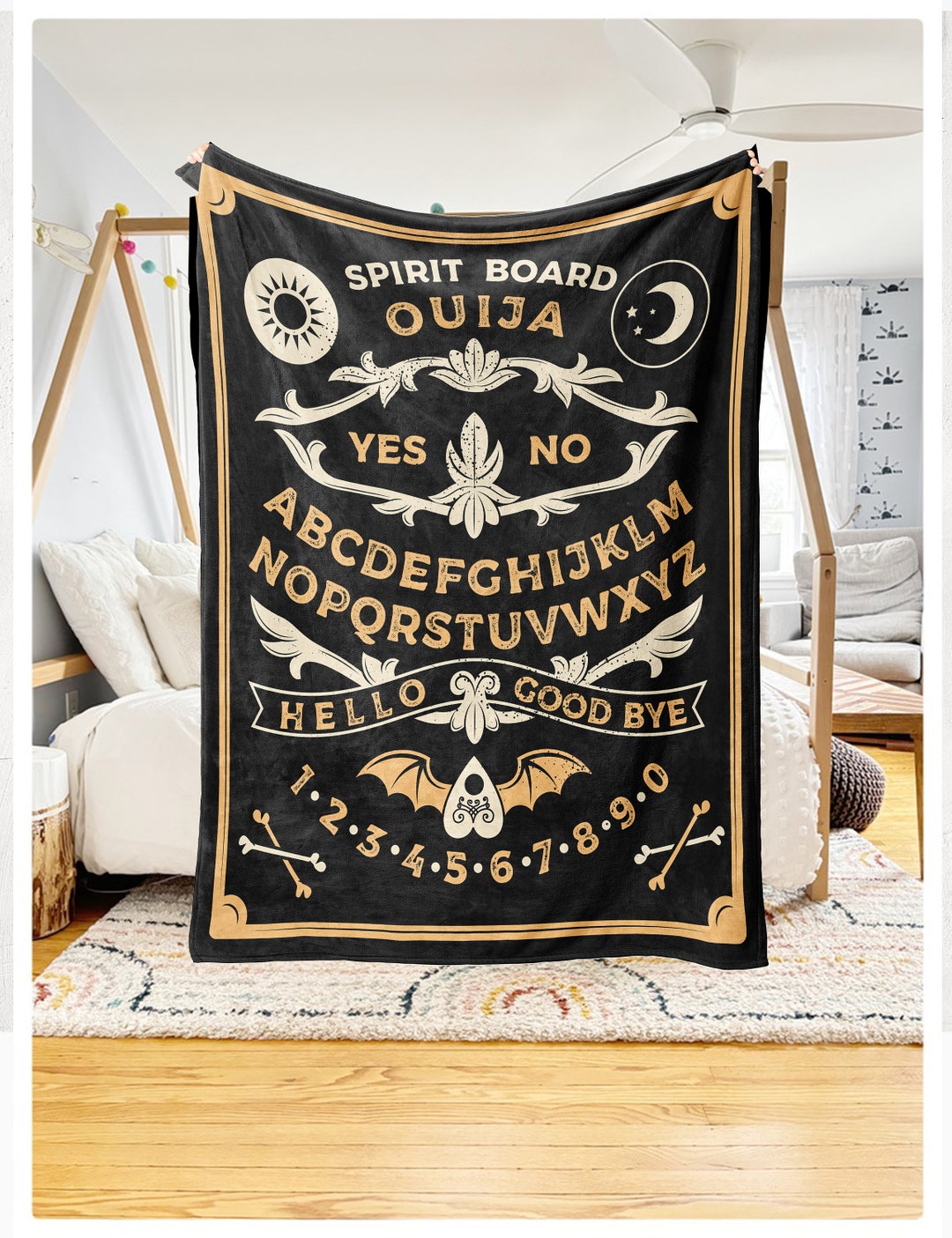 Ouija Board Throw Blanket: Spooky Halloween Decor - Etsy