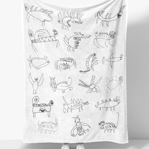 Year End Teacher Gift | Class Handprints Blanket | Custom Farewell Gift ...