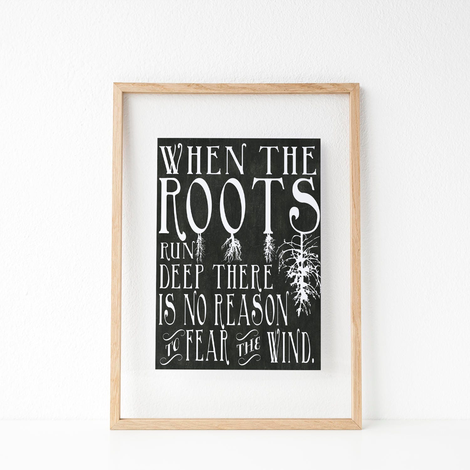 Family Tree Roots Run Deep No Reason To Fear the Wind Lyric | Etsy