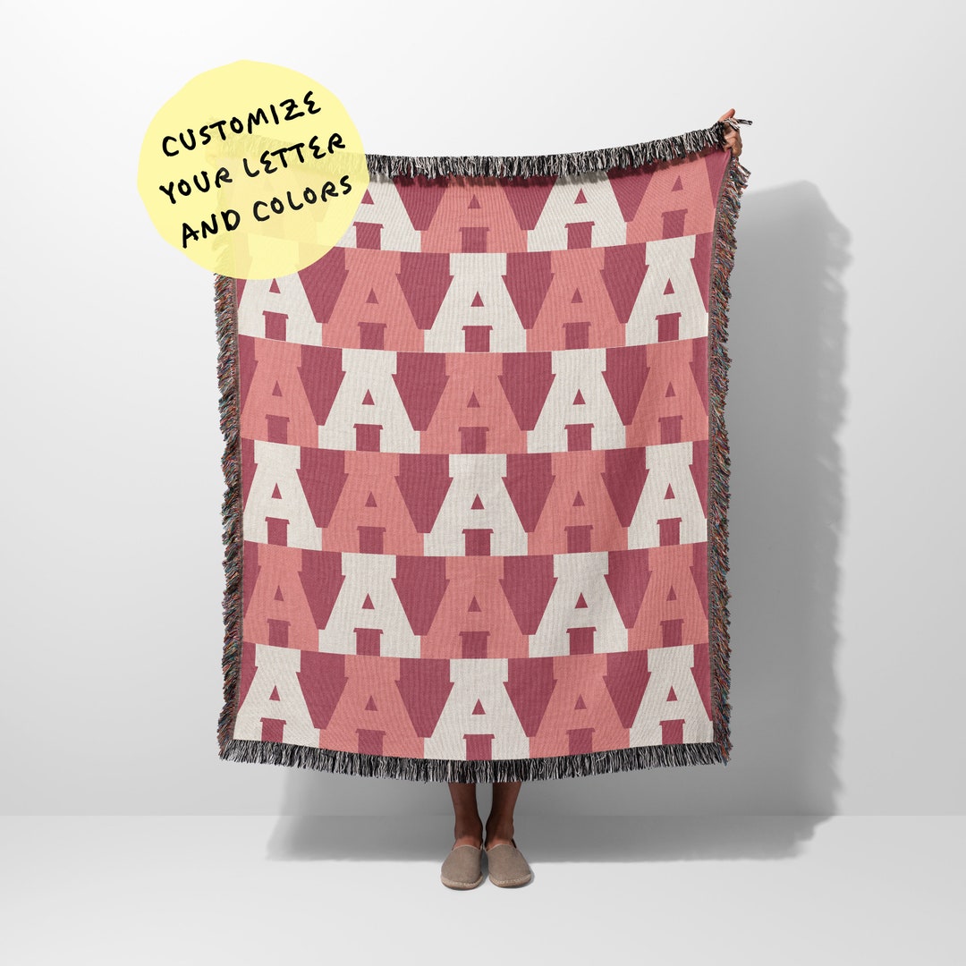 Name Blanket - First Initial Blanket - Monogram Blanket - Your ...