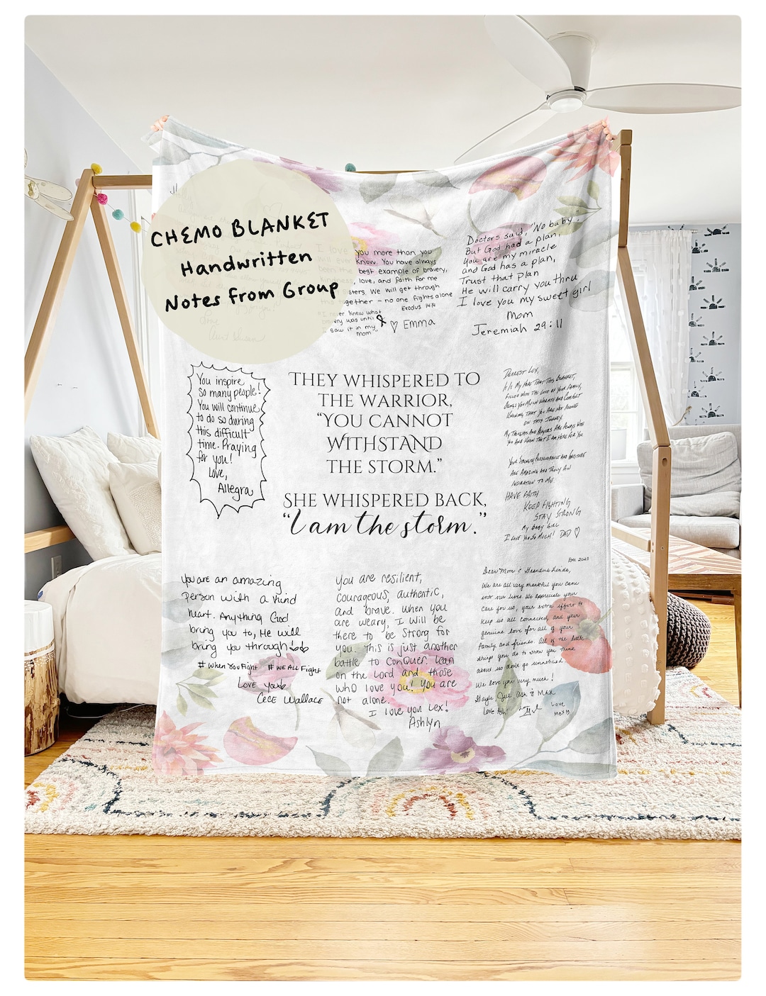 I Am the Storm Blanket | Encouragement Blanket | Chemo Blanket | Your ...