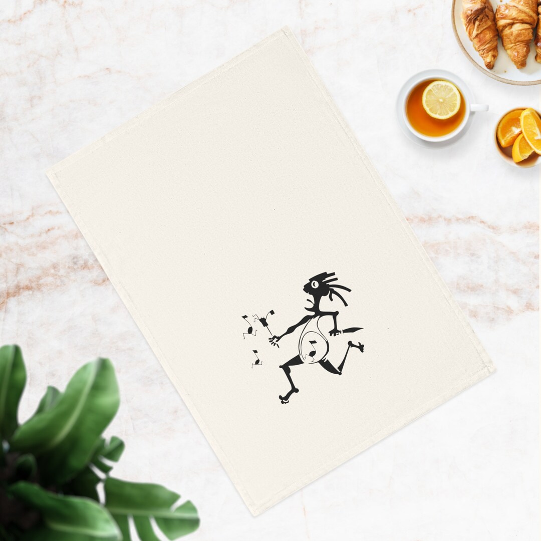 Widespread Panic Note Eater Organic Kitchen Tea Towel, Ships From ...