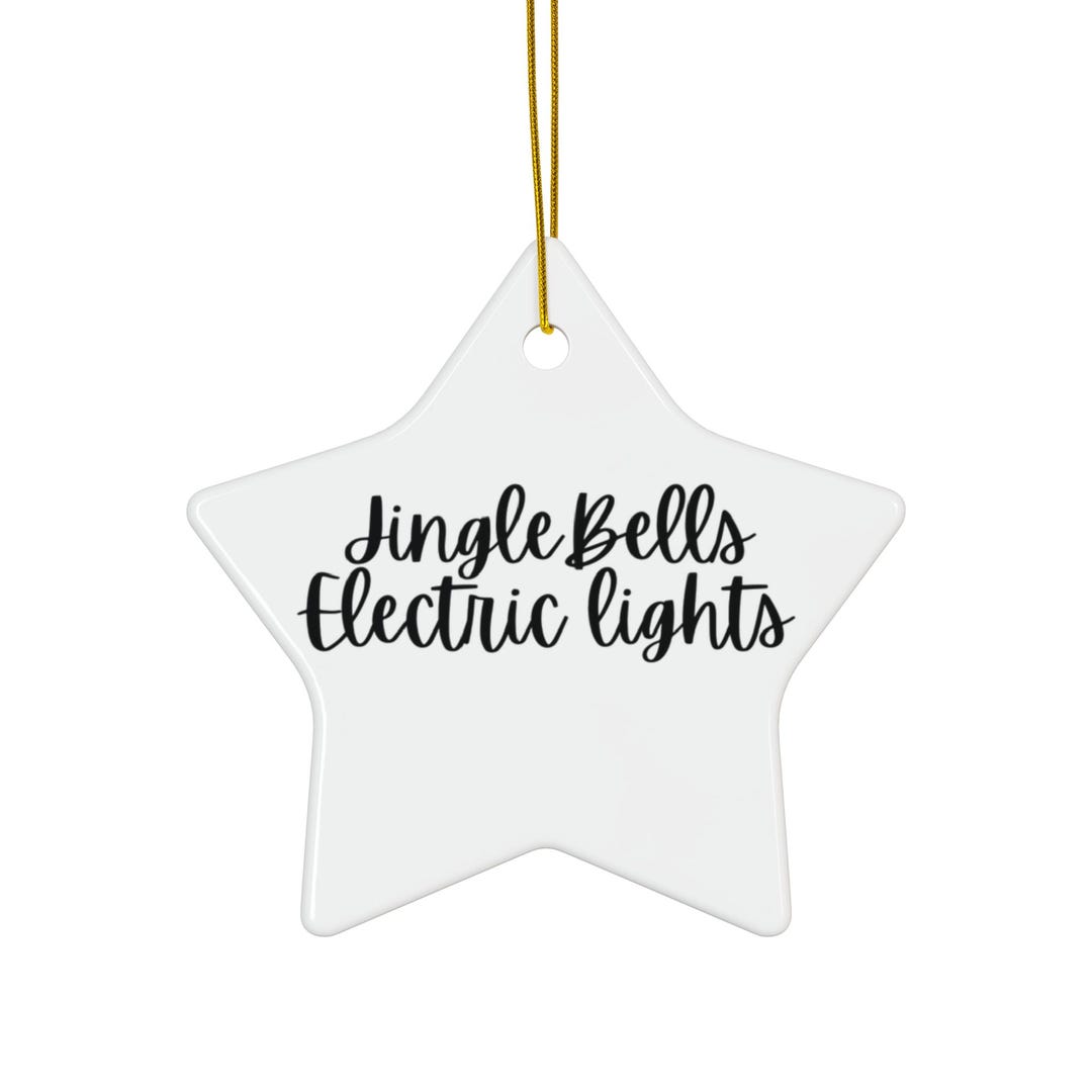Christmas Katie, Jingle Bells, Electric Lights - Ceramic Ornament ...