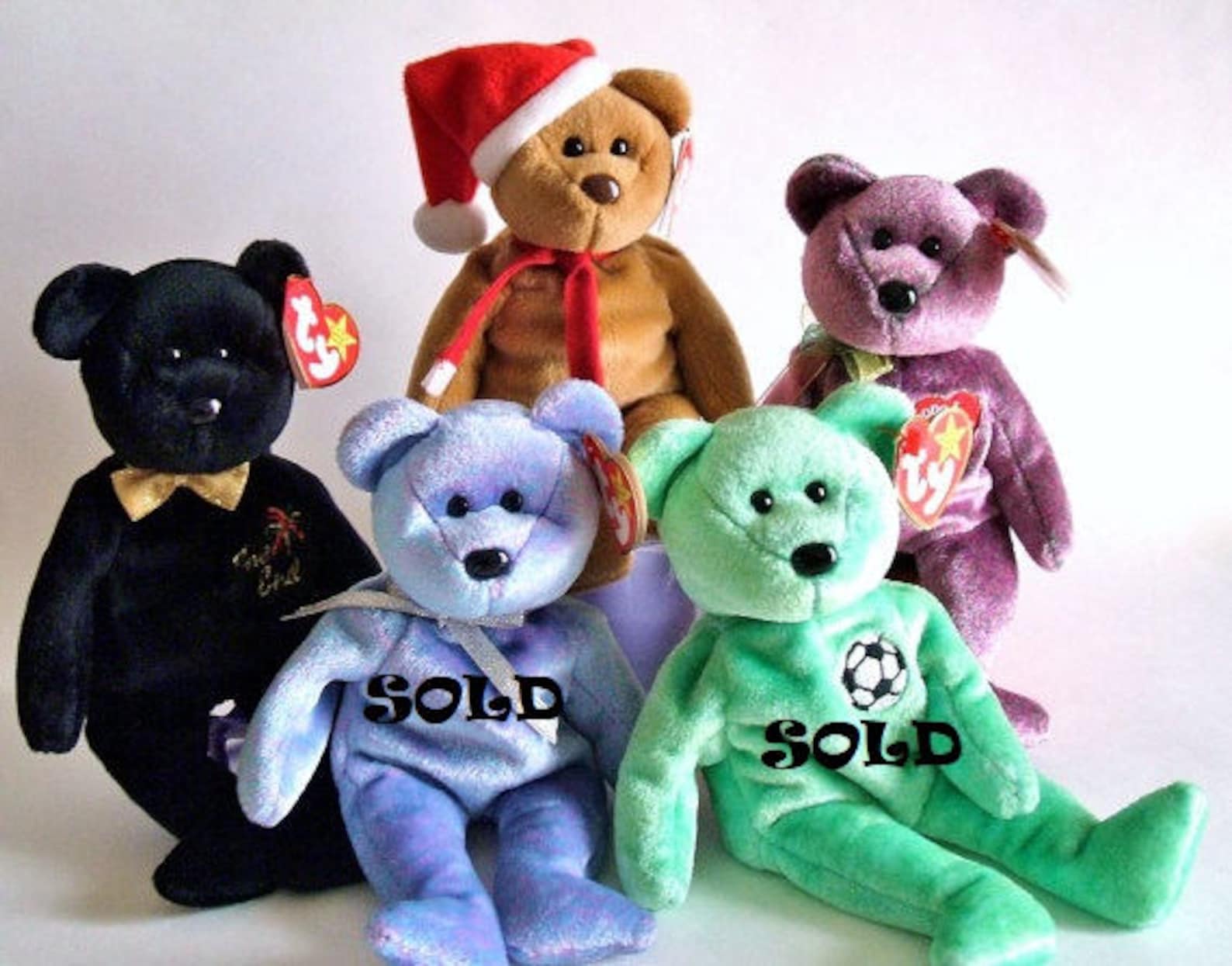 Ty Beanie Babies Ty Bears Plush Bears Stuffed Animals - Etsy