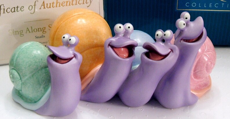 Disney Snails Sing Along Snails The Little Mermaid Retired | Etsy