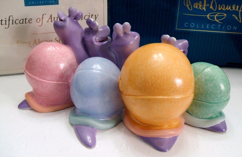 Disney Snails Sing Along Snails The Little Mermaid Retired | Etsy