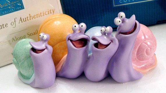 Disney Snails Sing Along Snails The Little Mermaid Retired | Etsy