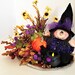 Halloween Floral Arrangement Halloween Witch Floral - Etsy