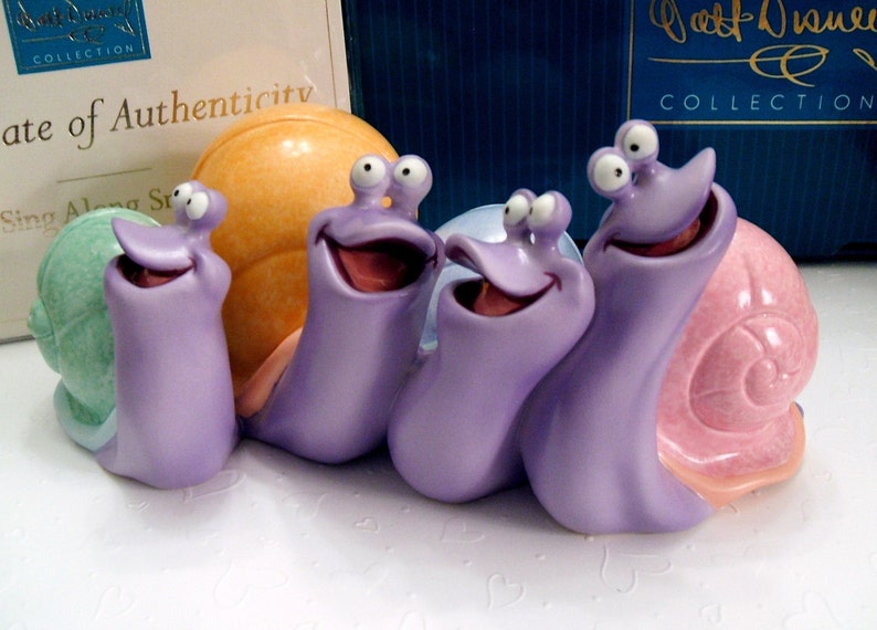 Disney Snails Sing Along Snails The Little Mermaid Retired | Etsy