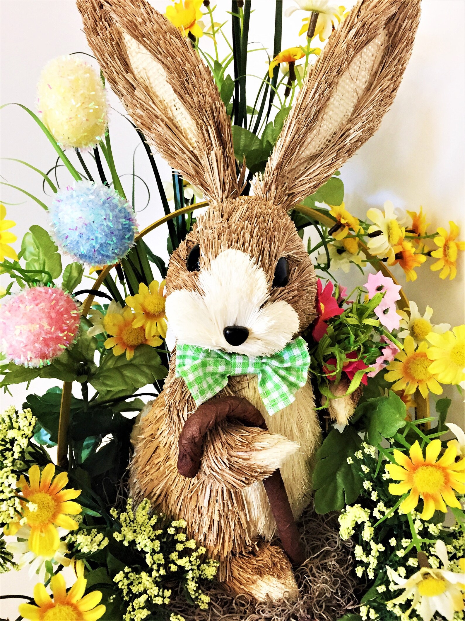 Easter Basket Floral Arrangement, Easter Bunny, Easter Bunny Basket ...