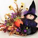 Halloween Floral Arrangement Halloween Witch Floral - Etsy