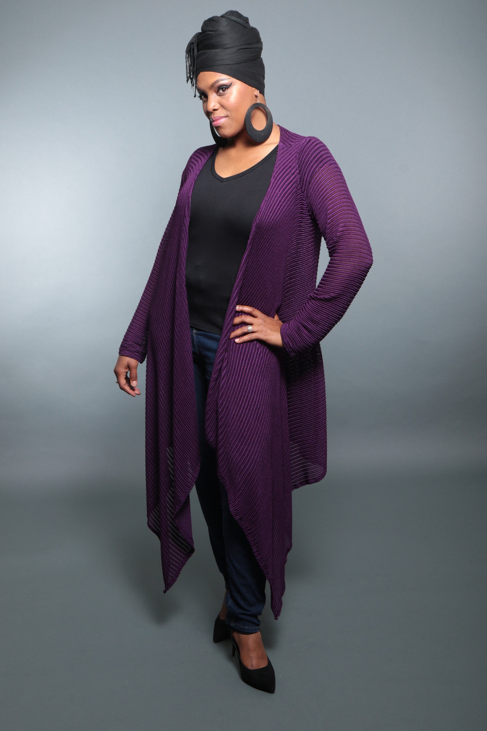 Lilac-plum Cardigan Modest Clothing Sweater Cardigans for - Etsy