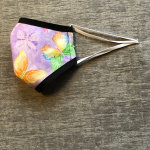 Purple Butterfly Face Mask|made in USA| Cloth, Hijab Friendlty ...