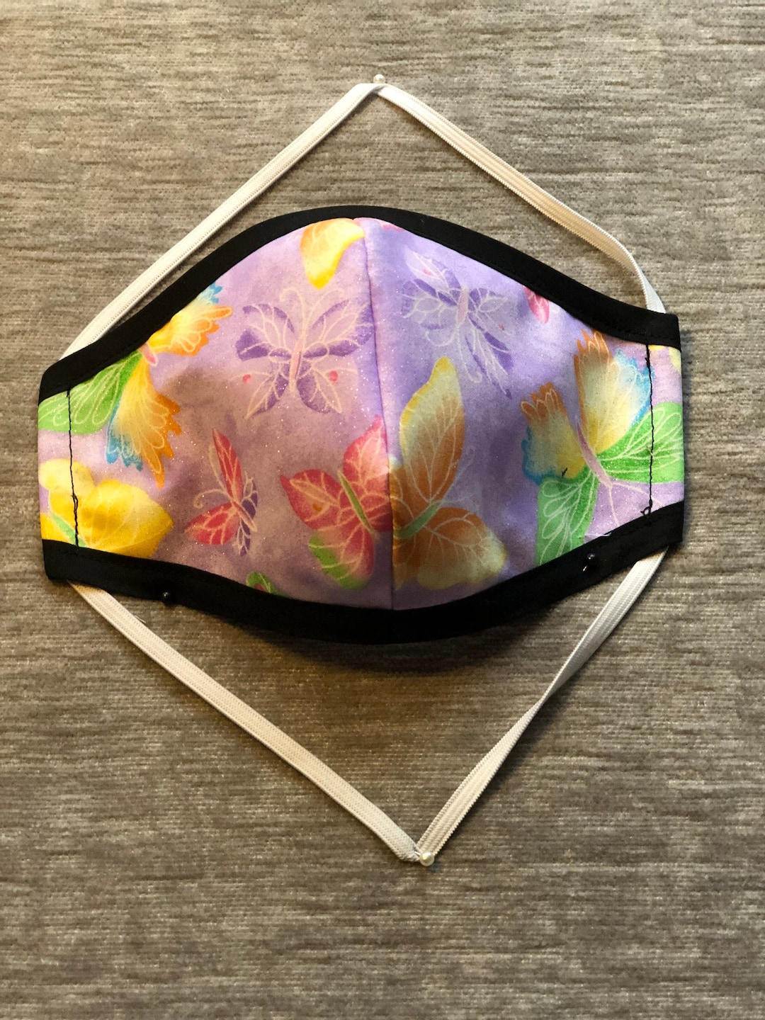 Purple Butterfly Face Mask|made in USA| Cloth, Hijab Friendlty ...