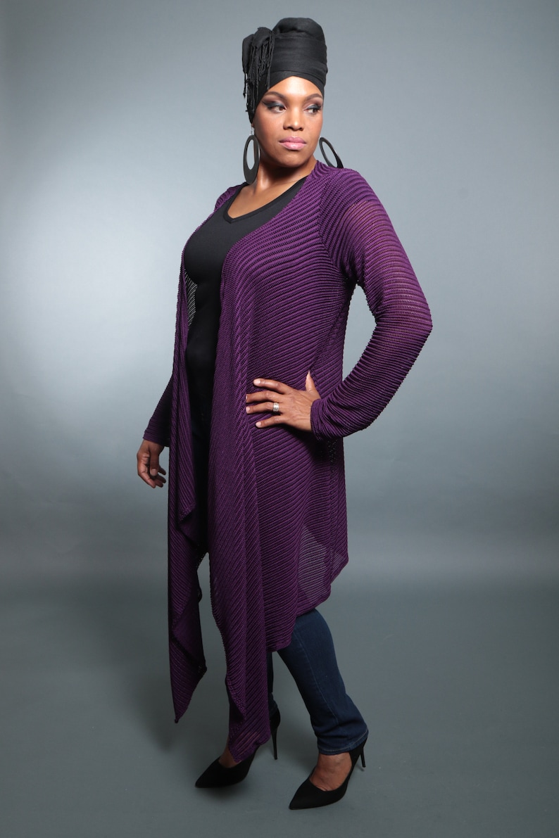 Lilac-plum Cardigan Modest Clothing Sweater Cardigans for - Etsy