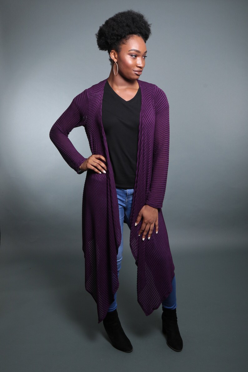Lilac-plum Cardigan Modest Clothing Sweater Cardigans for - Etsy