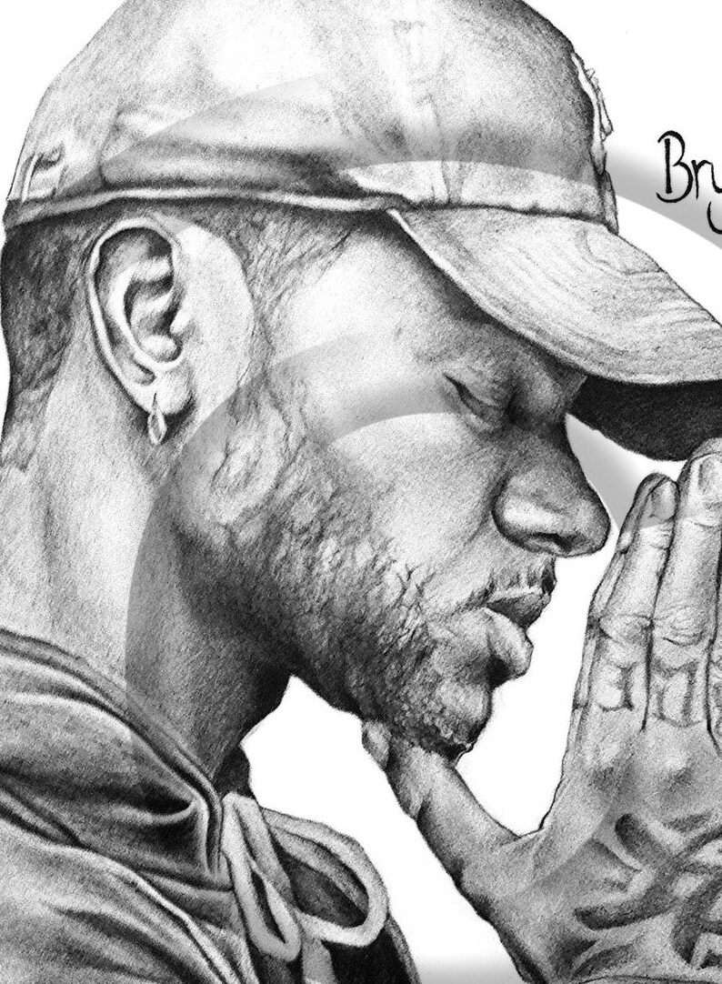 Bryson Tiller #drawing (gloss Print) - Etsy