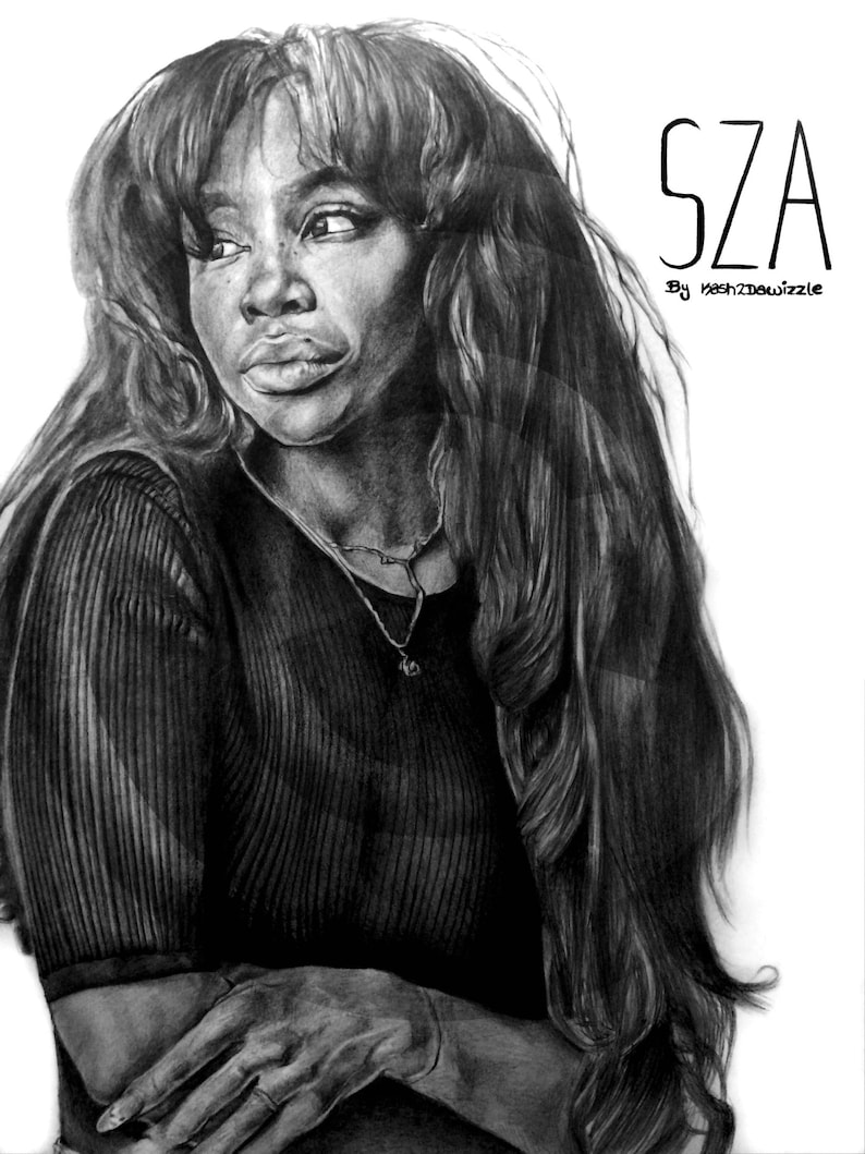 SZA #drawing (print/poster/canvas) - Etsy UK
