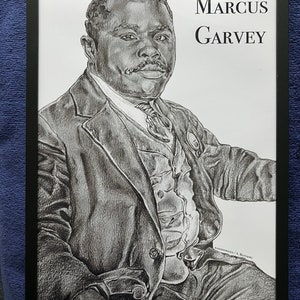 Marcus Garvey #drawing - (print/poster) - Etsy