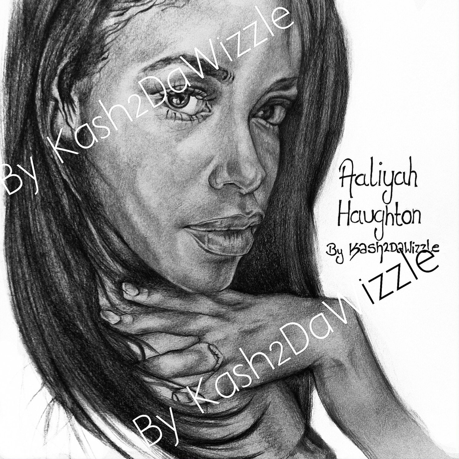 Aaliyah Haughton #portrait Gloss Print • Size A4-A3 - Etsy UK