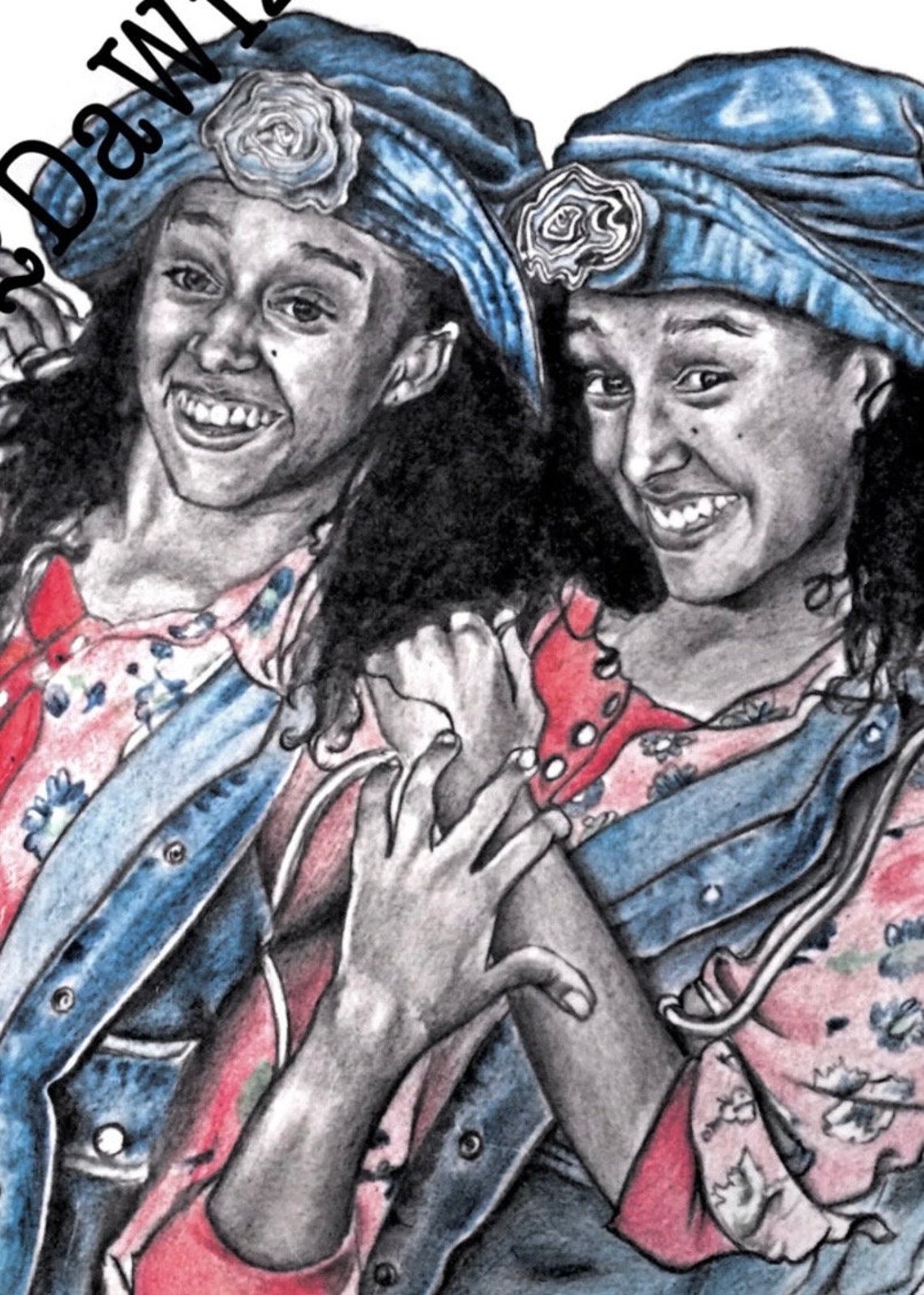 Tia & Tamera in "sister Sister" #drawing - Etsy