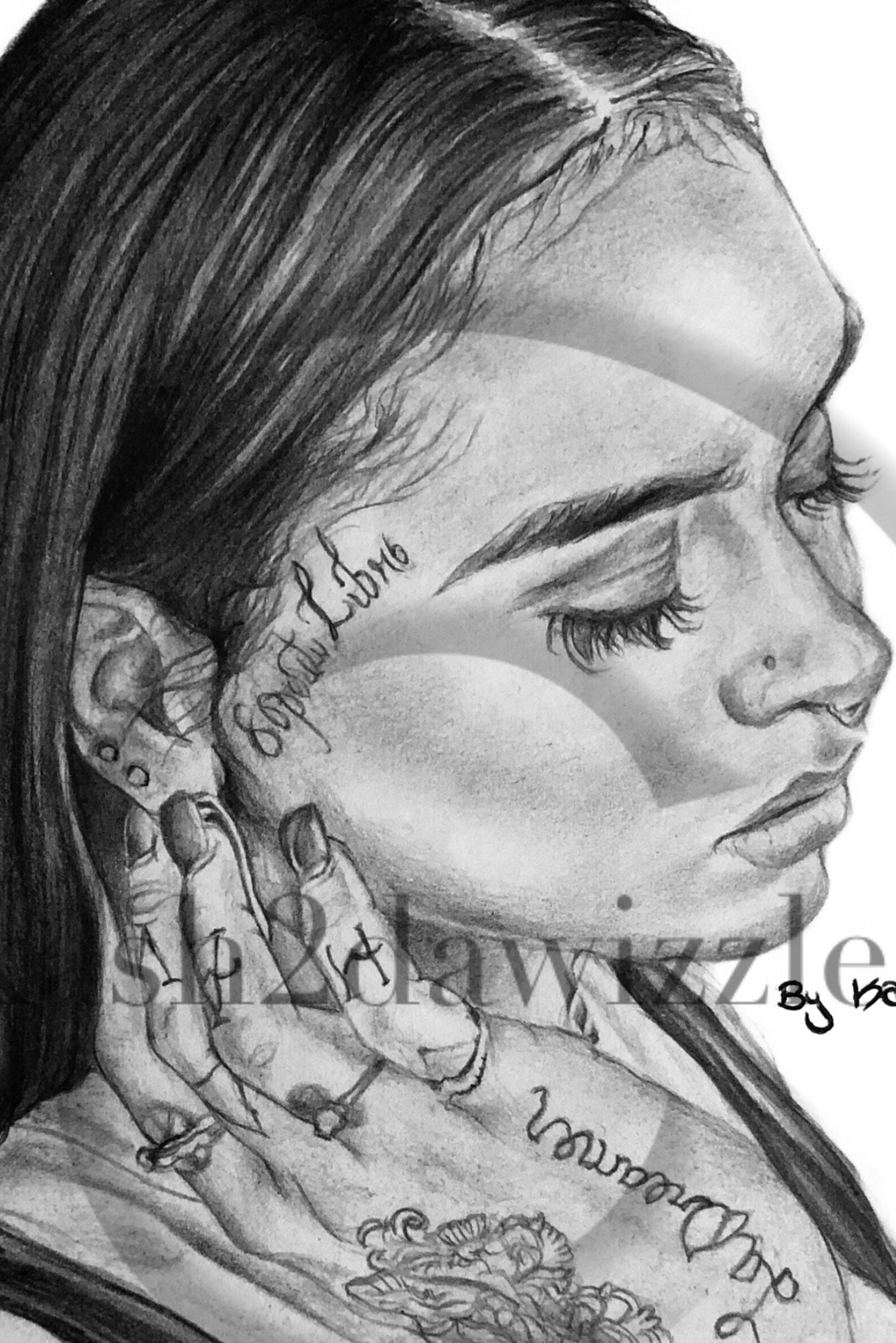 Kehlani #drawing (gloss Print/poster) - Etsy